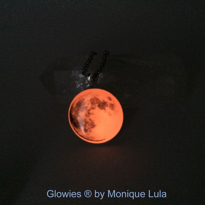 Full Pink Moon Real Space Glow in the Dark 1 | Etsy