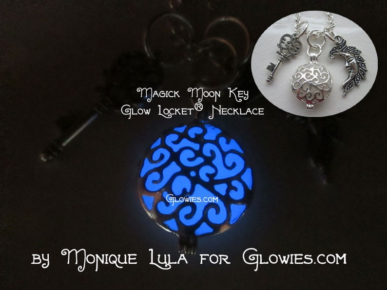 Magick Moon Key Glow Locket® Necklace - Etsy