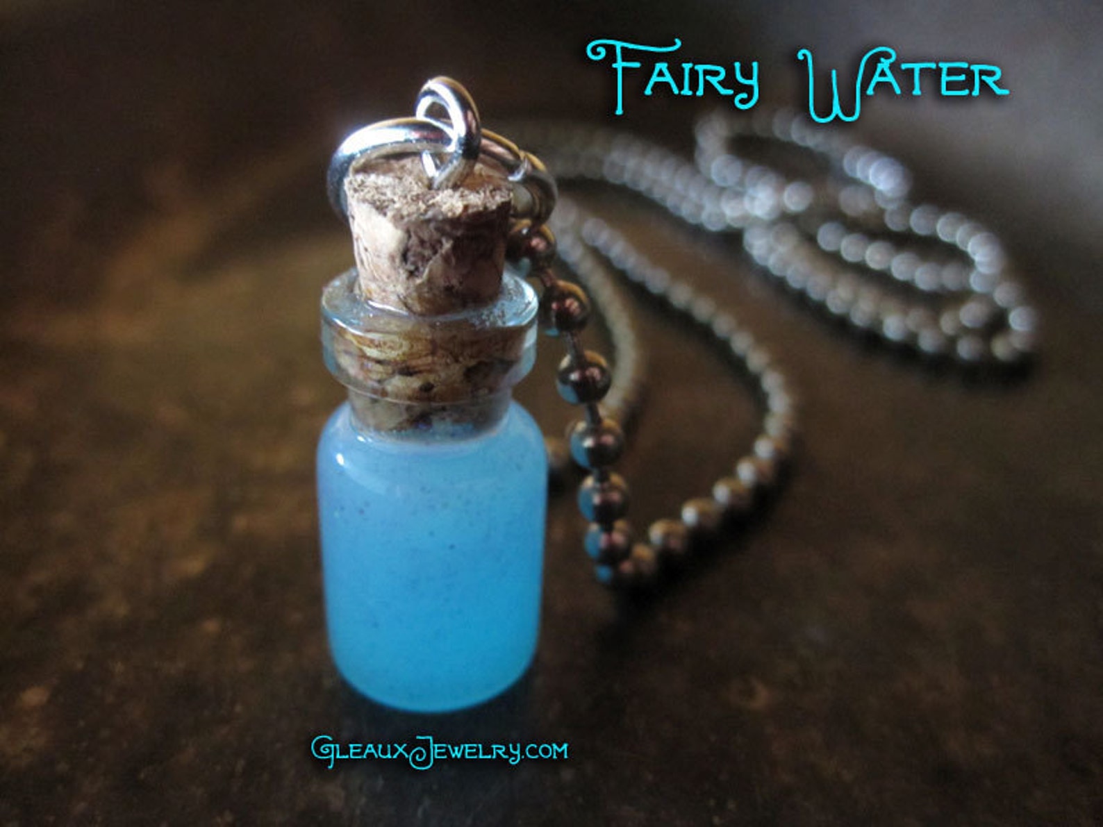 Fairy Water Glow Potion Bottle Necklace | Etsy