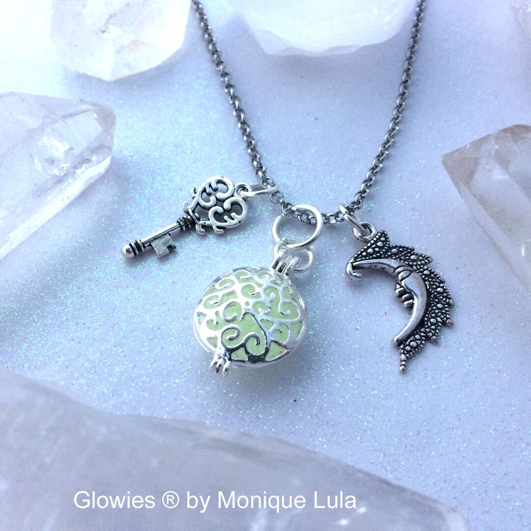 Magic Moon Key Glow Locket® Necklace - Etsy