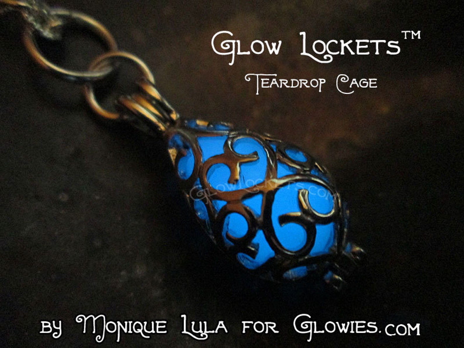 Mermaid Tear Glow Locket® Magic Necklace Glows in the Dark Glowies ...