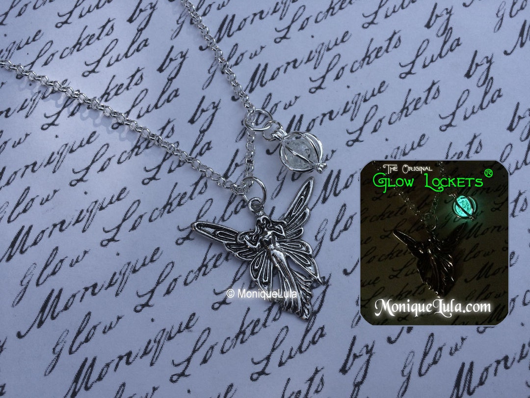 Faerie Wisp Glow Locket Orb Pendant Necklace - Etsy