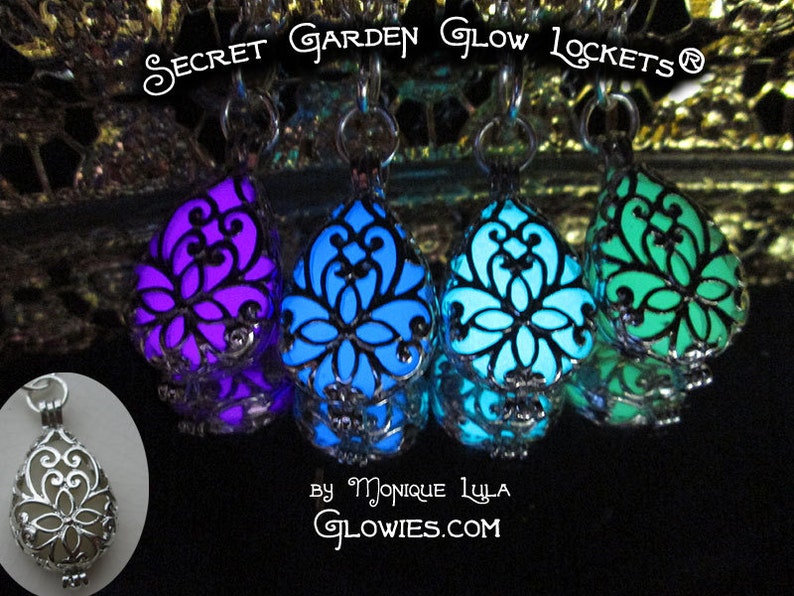 Secret Garden Glow Locket Necklace - Etsy