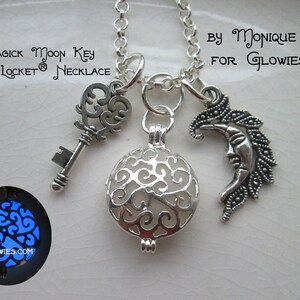 Magic Moon Key Glow Locket® Necklace - Etsy