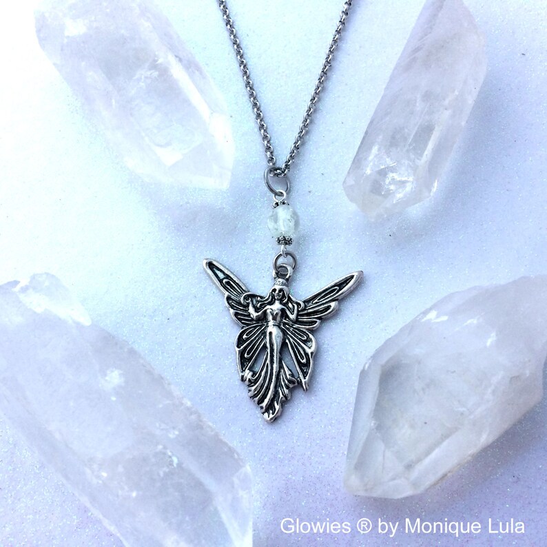 Fairy Wisp Glow Locket Orb Pendant Necklace Silver - Etsy