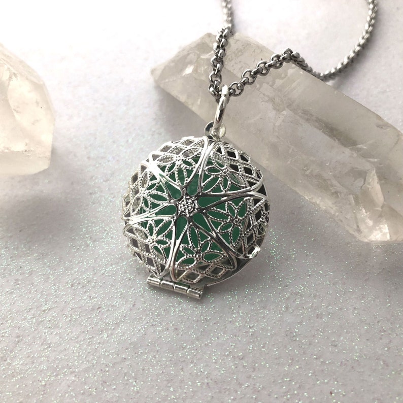 Steampunk Fairy Glow in the Dark Locket Aqua - Etsy
