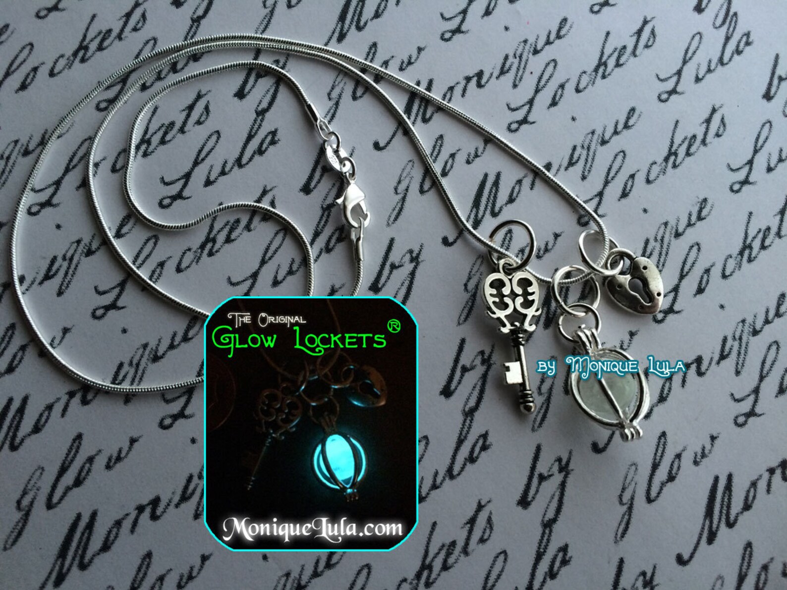 Key to My Heart Lock Glowing Key Orb Necklace - Etsy