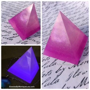 Handmade Violet Amethyst Glow Pyramid - Etsy