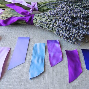 3 Fancy English Lavender Bouquets With Hand Tied Ribbon in a Love Knot ...