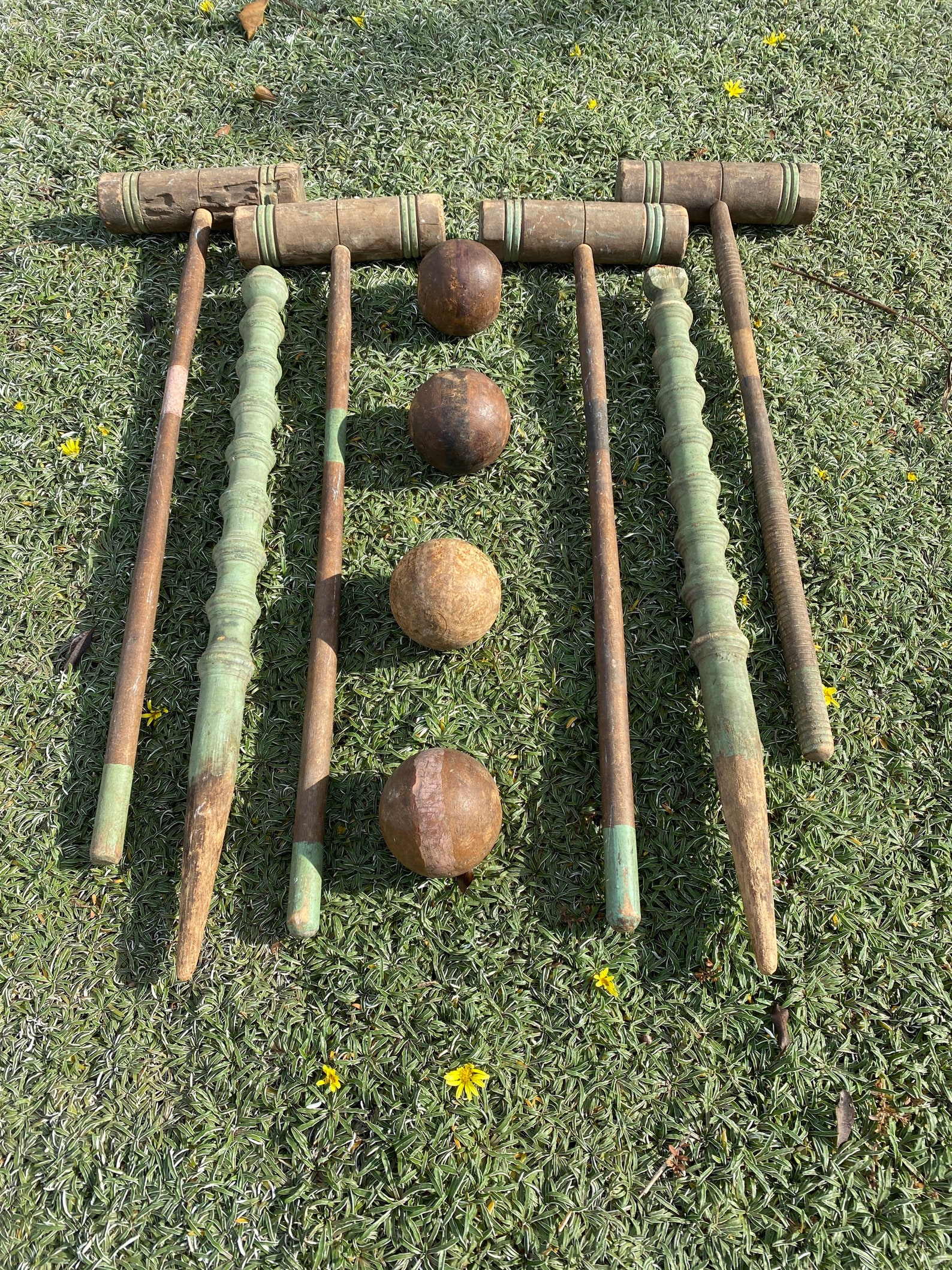Antique Croquet Set - Etsy