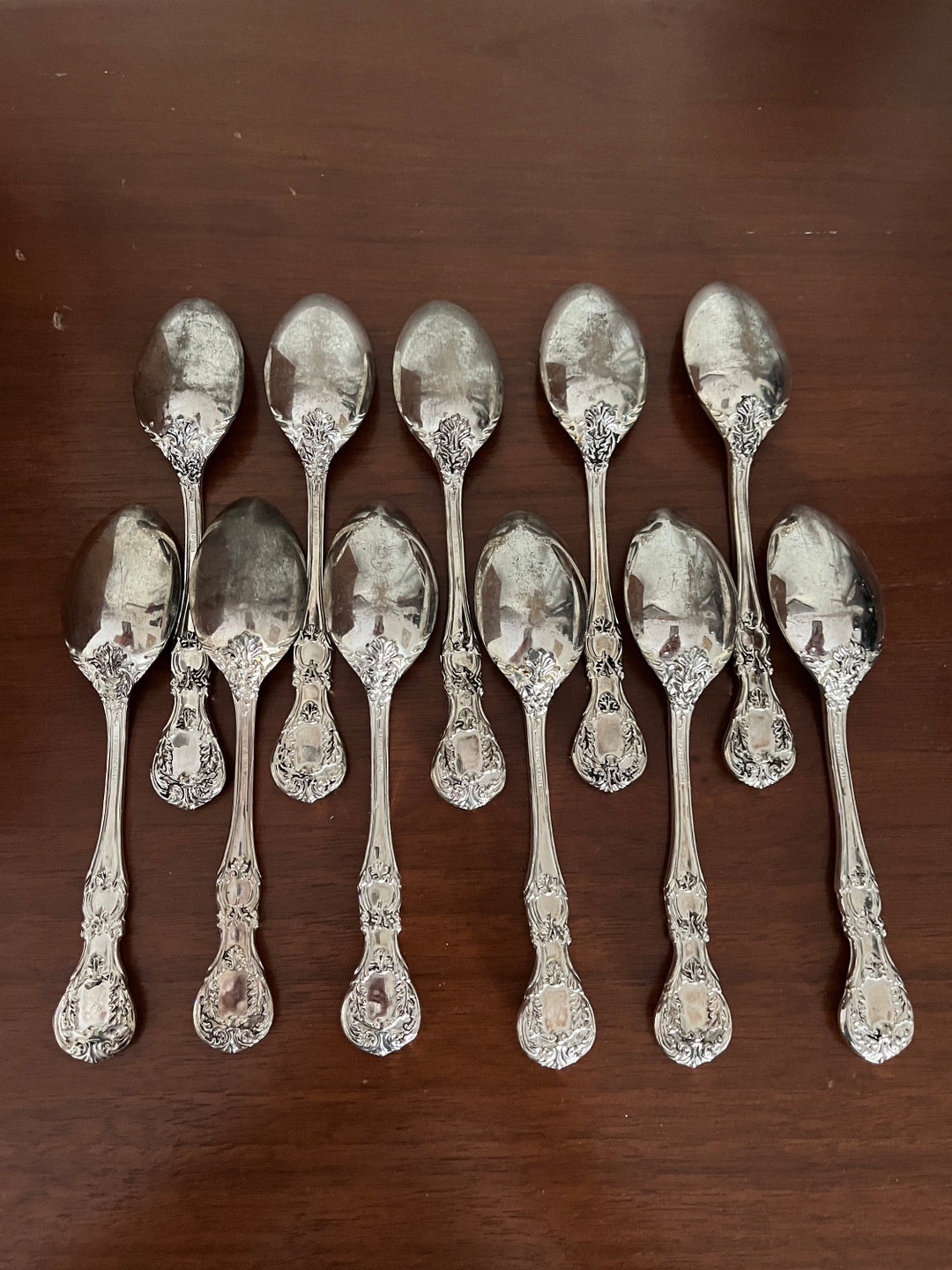 F.B. Rogers China Silver Plated French Rose Flatware Individual ...