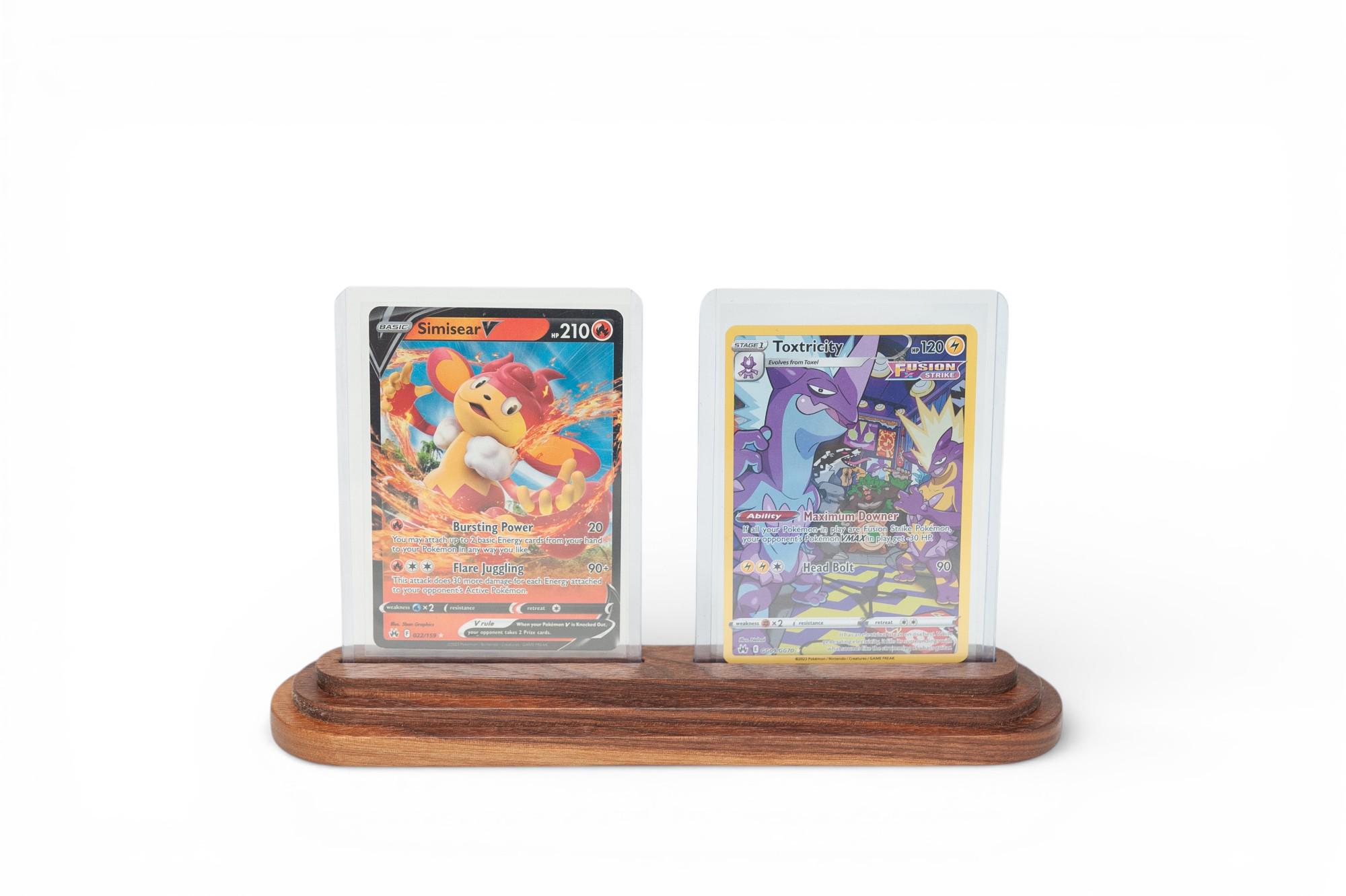 Top Loader Trading Card Display Stand – Walnut or Maple Solid Wood - Etsy