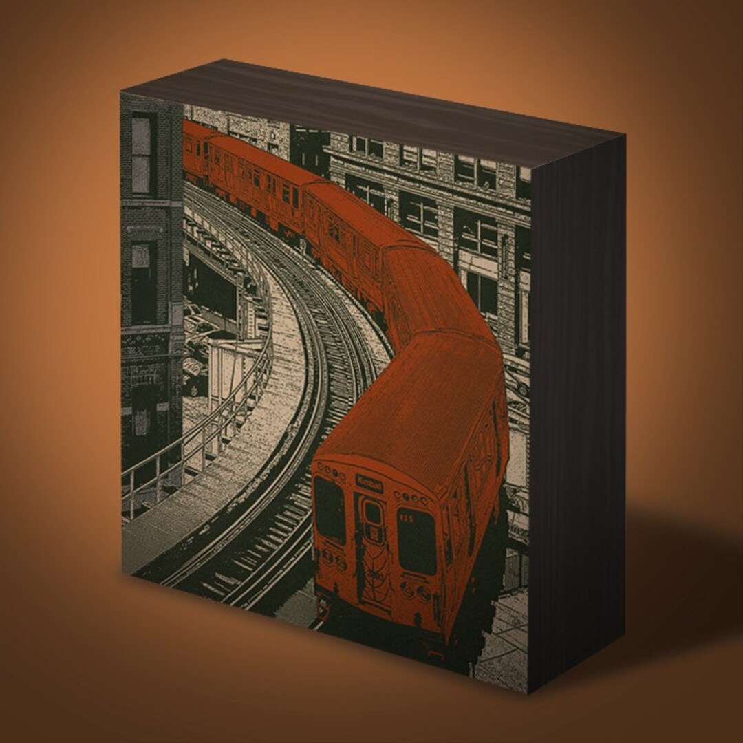 CTA BROWN LINE Wood Panel Print - Etsy