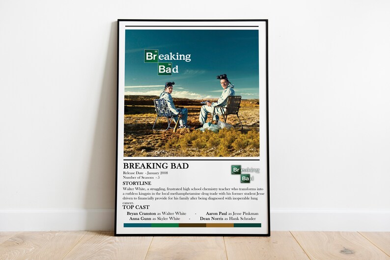 Breaking Bad TV Show Poster Breaking Bad TV Serie Poster Print Breaking ...