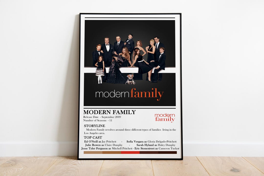 Modern Family TV Show Poster Modern Family TV Serie Poster Print Modern ...
