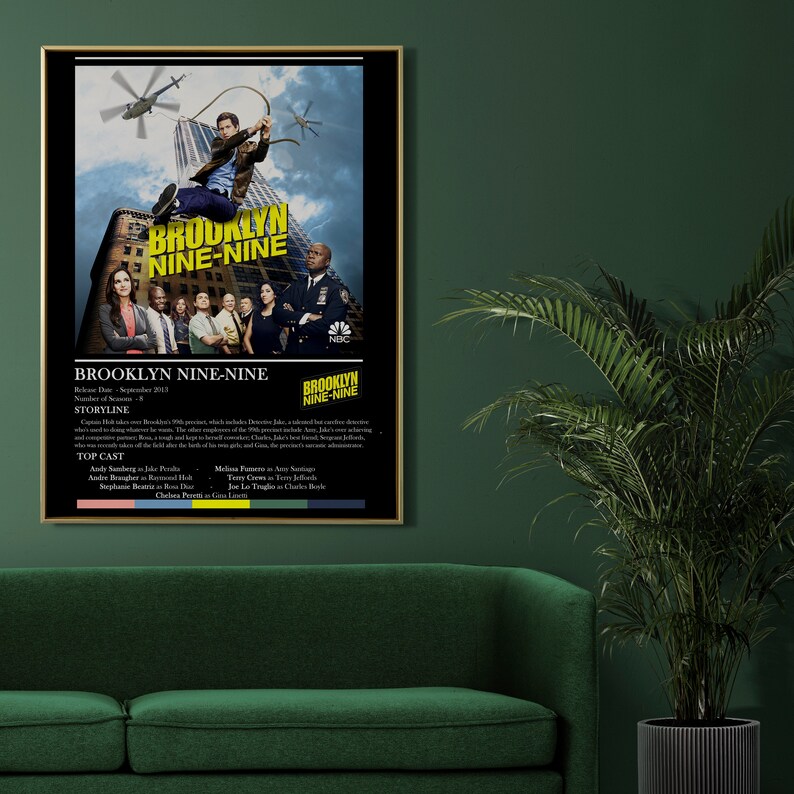 Brooklyn Nine Nine TV Show Poster B99 TV Serie Poster Print B99 Gift ...