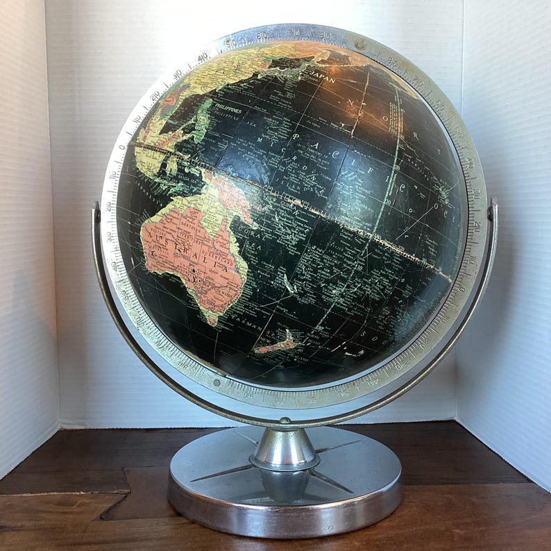 Repogle 12 Inch Starlight Globe, Made in the USA, Vintage, Aged and ...