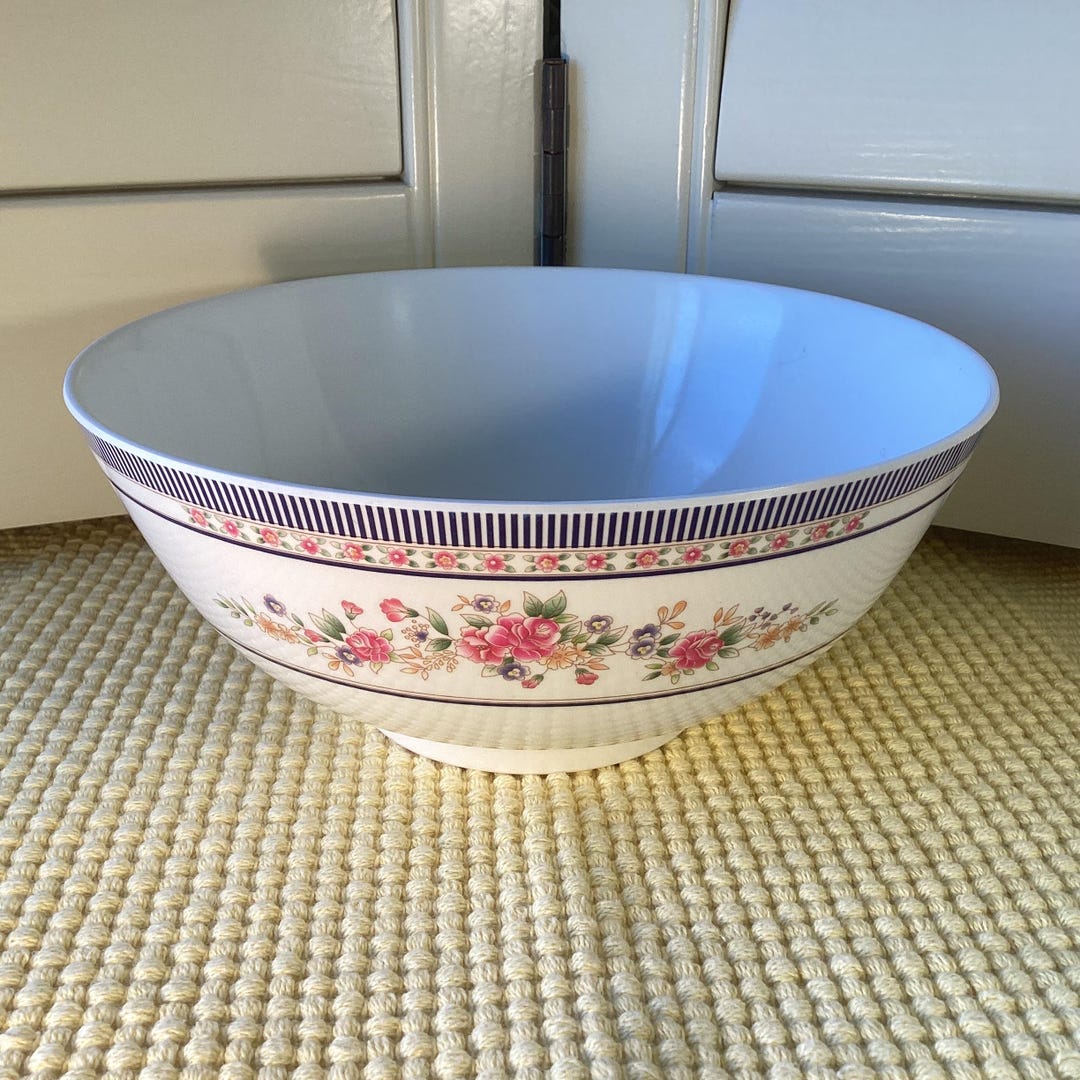 Thunder Group Rose Melamine Rice Bowls (6). Holds 40 Oz. and Are 3 1/2 ...