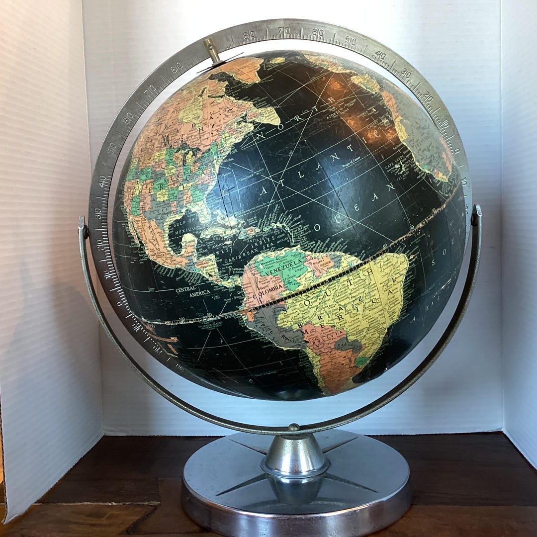Repogle 12 Inch Starlight Globe, Made in the USA, Vintage, Aged and ...