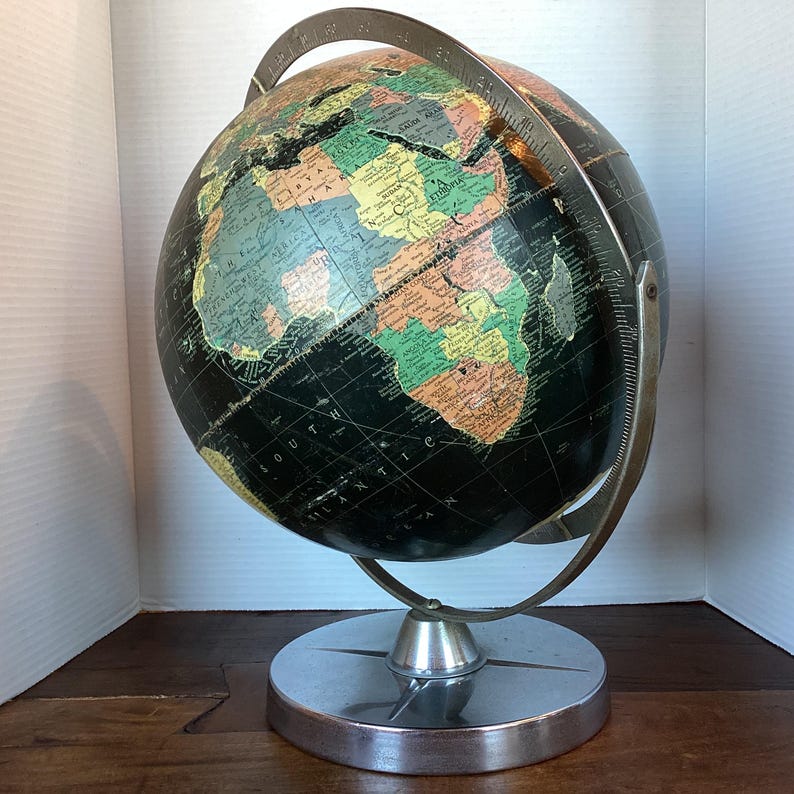 Repogle 12 Inch Starlight Globe, Made in the USA, Vintage, Aged and ...