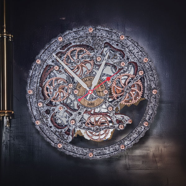 Steampunk Wall Clock - Etsy