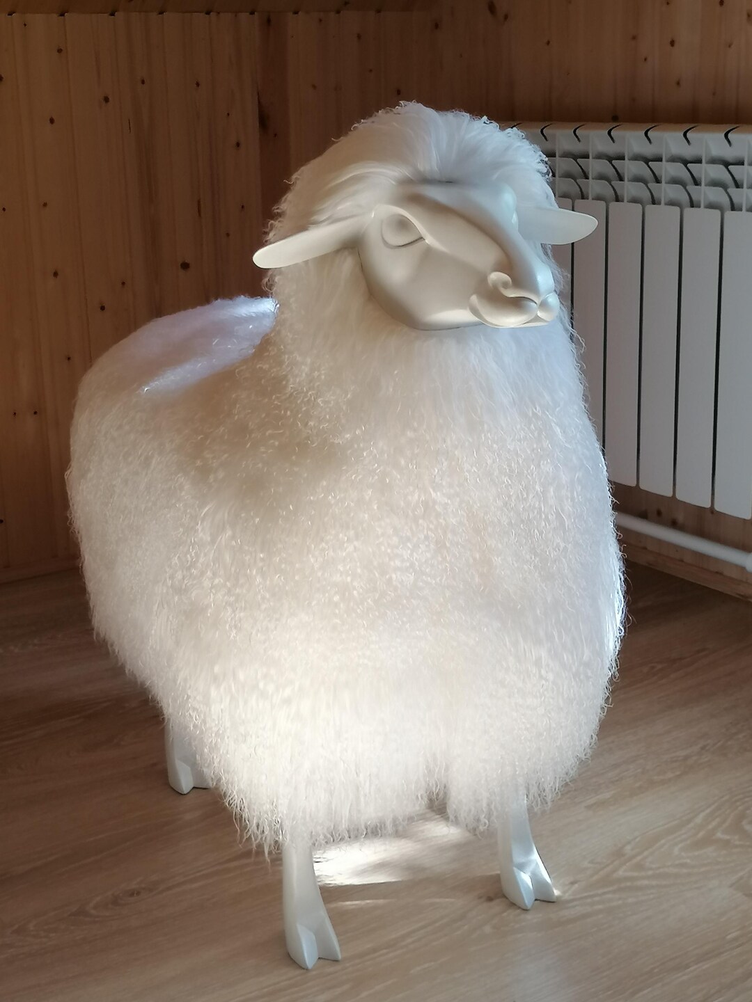 Sheep Ottoman in Lalanne Style. Large, Made of Natural Tibetan ...