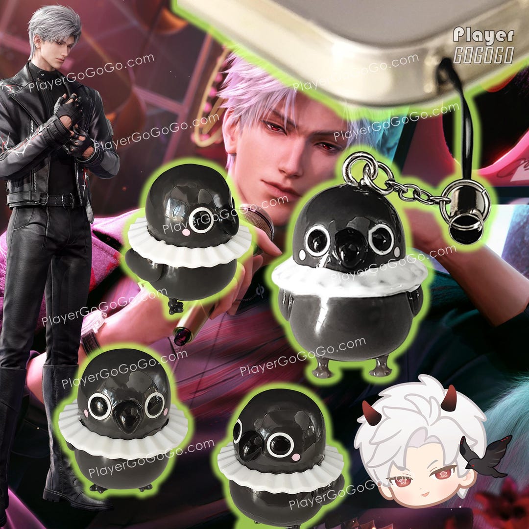 Love and Deepspace Sylus Crow Standee / Phone Charm, Sylus Fanart ...