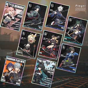 Zenless Zone Zero Acrylic Art Print of All Characters, ZZZ Figures of ...