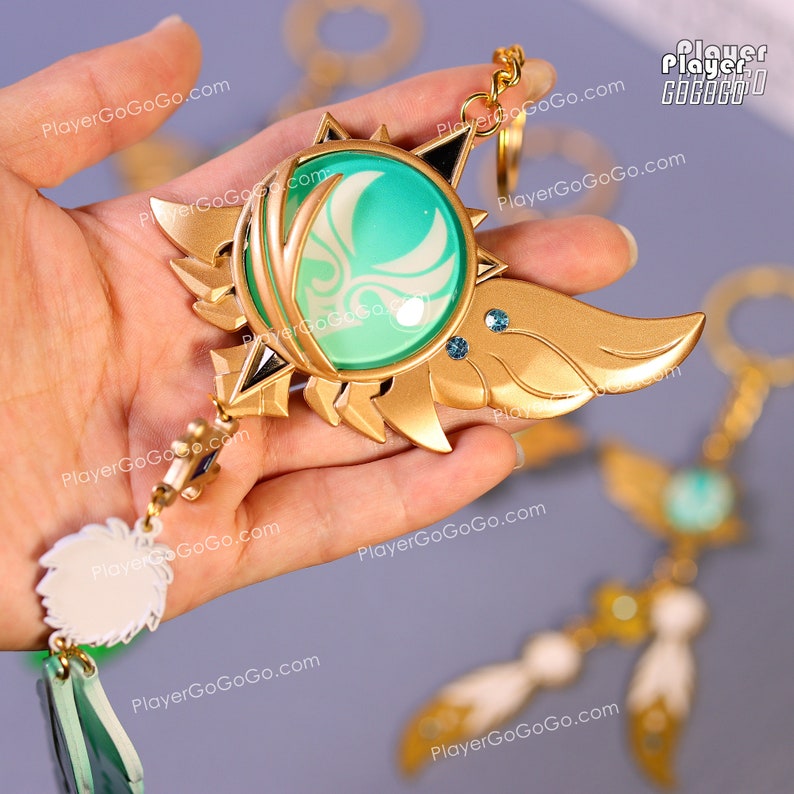 Luminous Genshin Impact Venti Vision Charm, Genshin Barbatos Cosplay ...