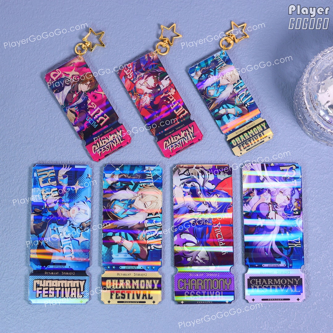 Honkai: Star Rail Charmony Festival Holographic Charm & Ticket Sparkle ...