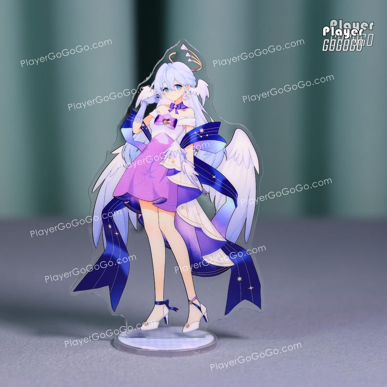 Honkai: Star Rail Robin & Firefly Art Print Set Standee, Holographic ...