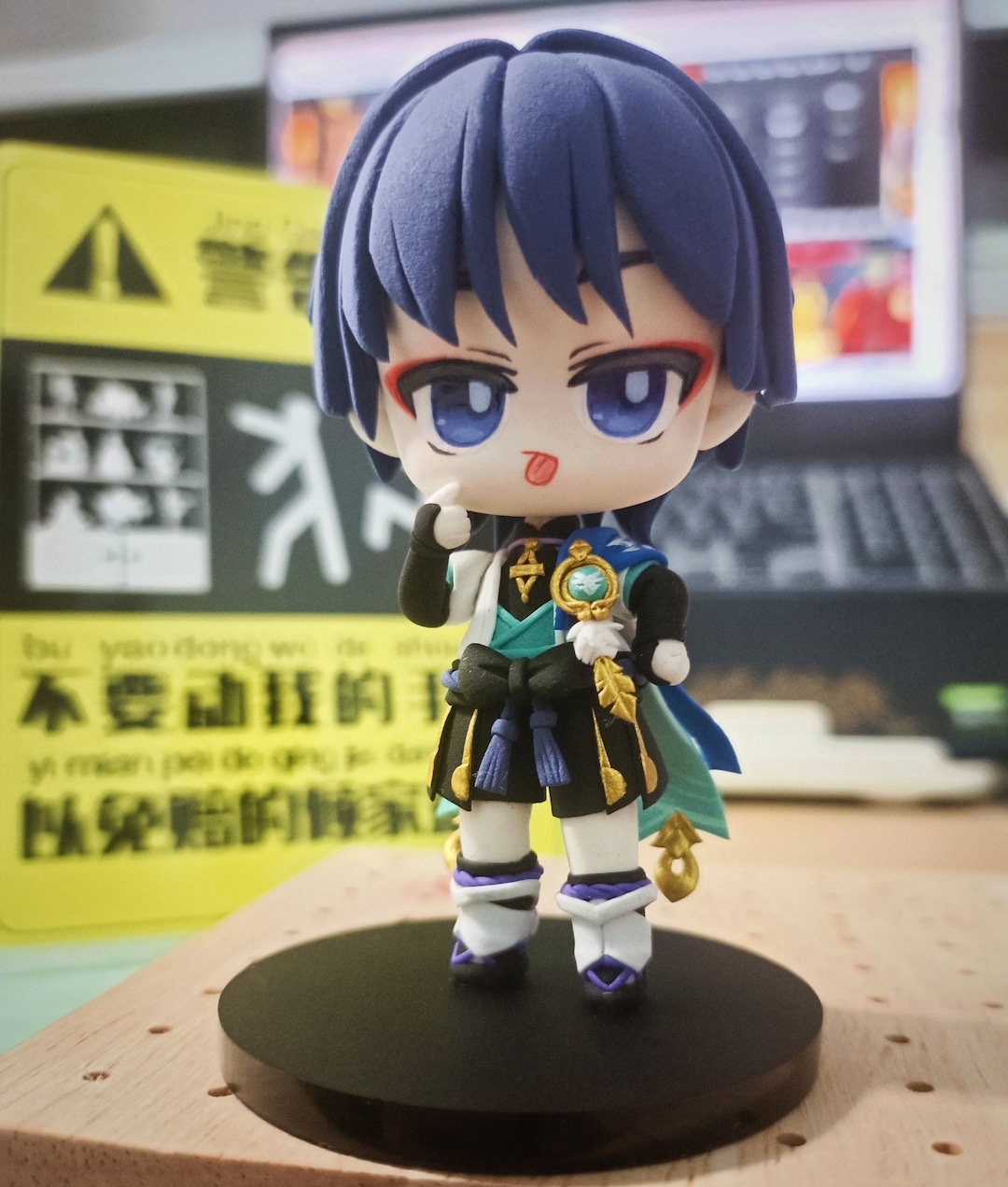 Genshin Impact Wanderer Clay Figure, Scaramouche Figurine, Custom ...