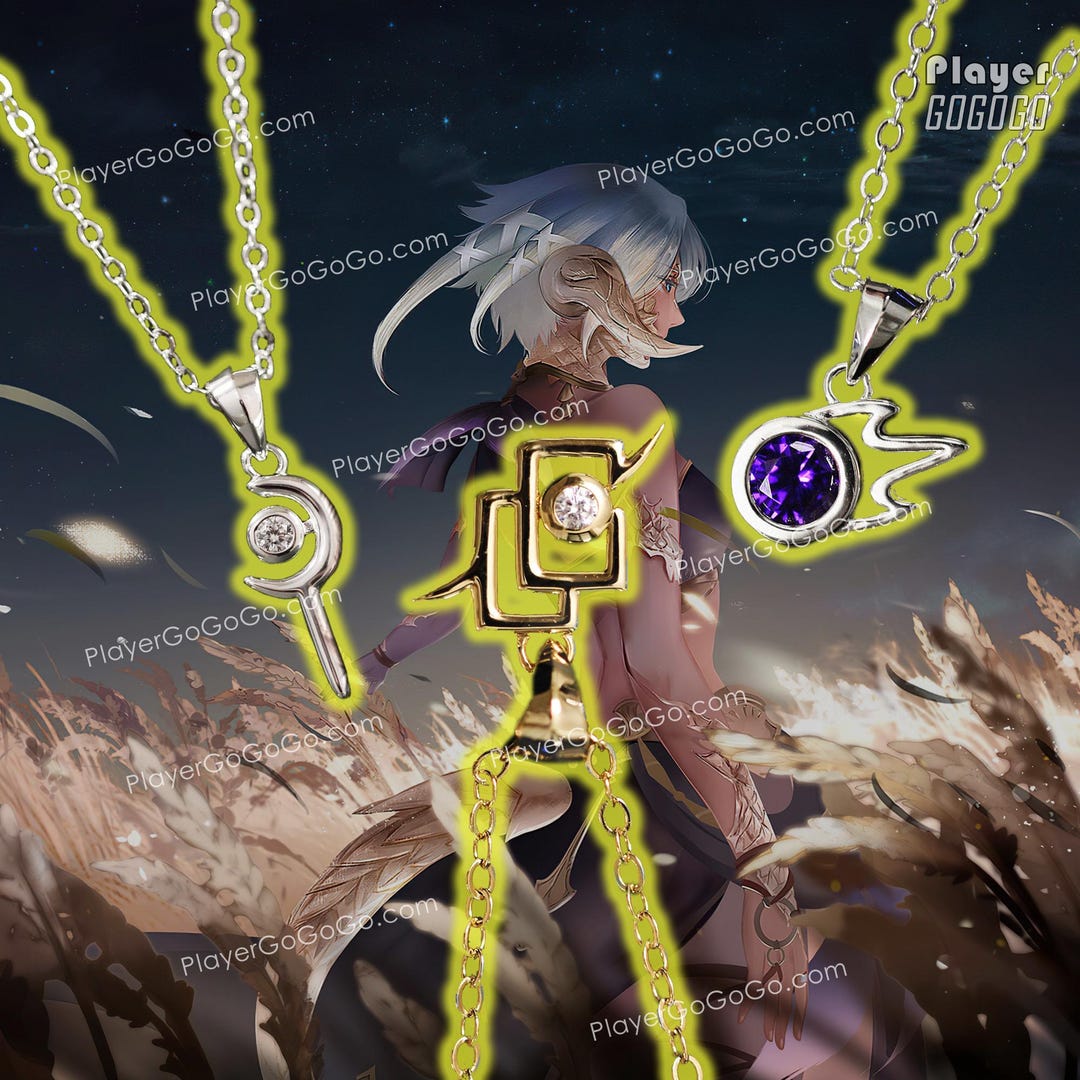 FFXIV Job Pendant Necklace 43cm+5cm / 17″+2″, FF14 Soul Crystals ...