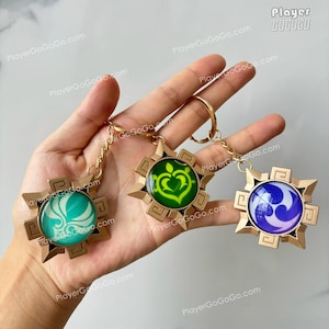 Luminous Genshin Impact Vision Charm Natlan, Fontaine, Inazuma, Liyue ...