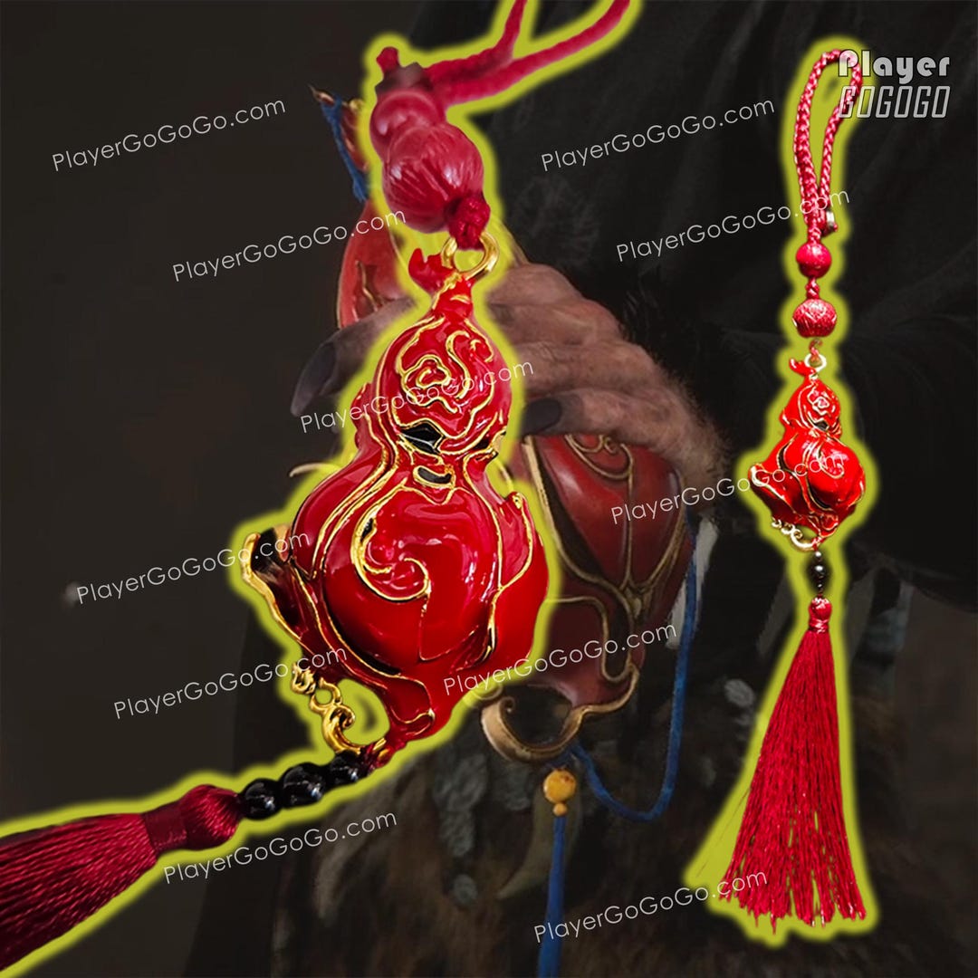 Black Myth: Wukong Trailblazer's Scarlet Gourd Charm, Solid Copper Made ...
