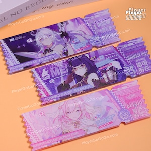 Honkai Impact 3rd Shaker Ticket, Honkai Figurines Kiana, Raiden Mei ...