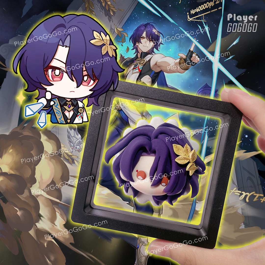 Honkai: Star Rail Dr. Ratio Clay Figurine Bubble Charm, Refrigerator ...