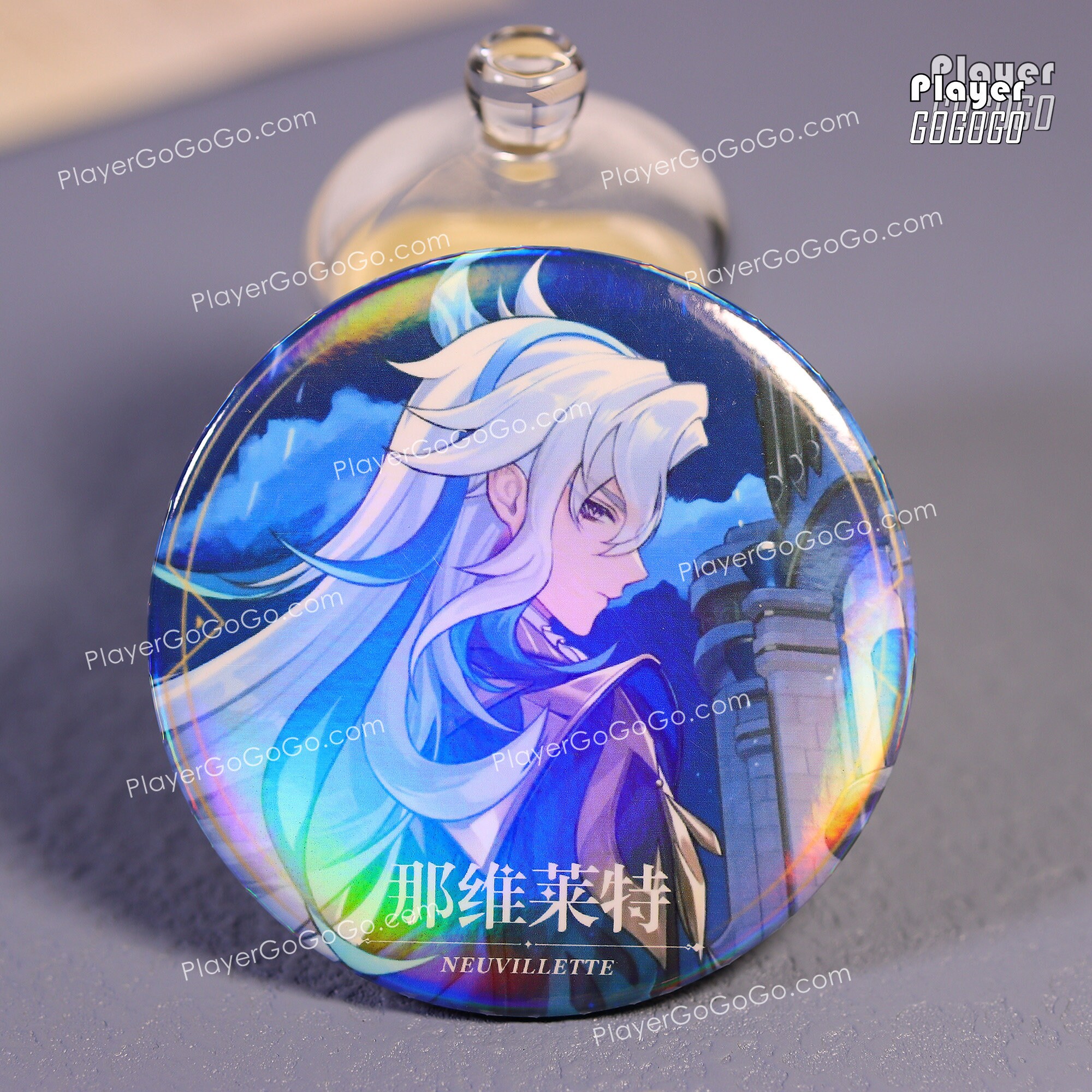 Genshin Impact Neuvillette Art Print Set Charm, Shaker Ticket ...