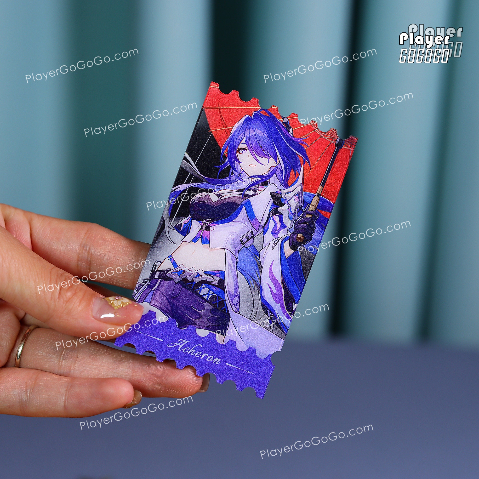 Honkai: Star Rail Acheron Art Print Set Standee, Charm, Shaker Ticket ...