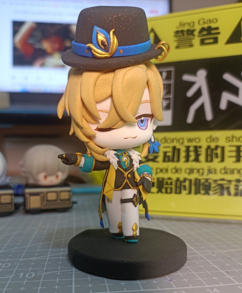 Honkai: Star Rail Aventurine Clay Figure, Aventurine HSR Figurine ...