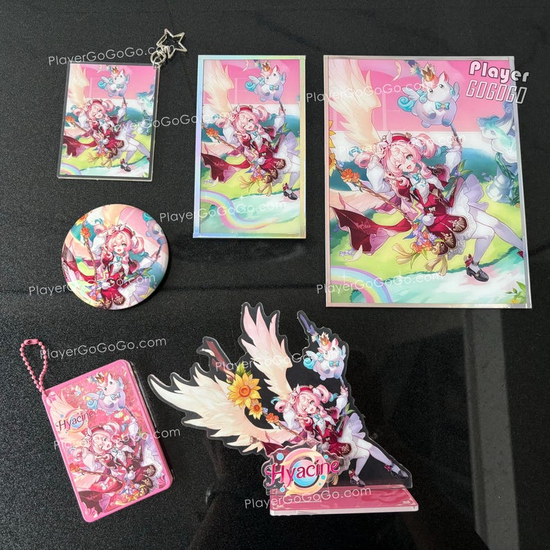 Honkai: Star Rail Hyacine Art Print- Standee, Keychain, Shaker Charm ...