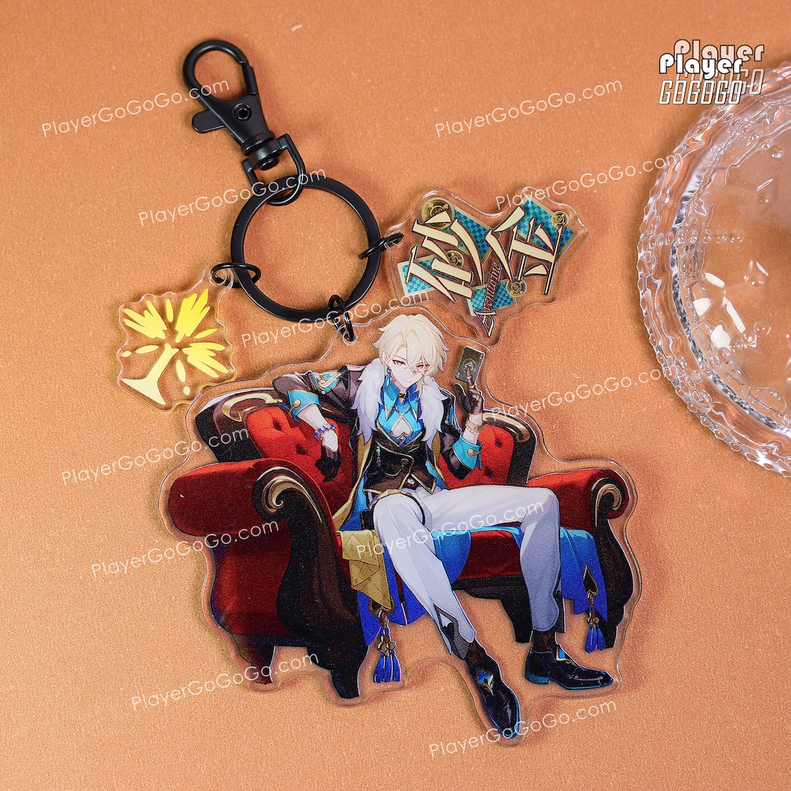 Honkai: Star Rail Aventurine Art Print Set - Standee, Charm, Shaker ...