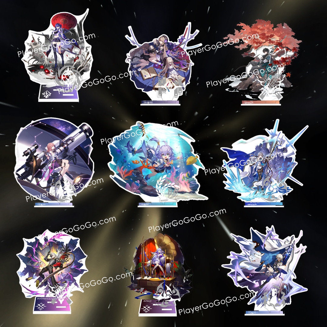 Honkai: Star Rail Acrylic Standee of All Characters & Aeons, Double ...