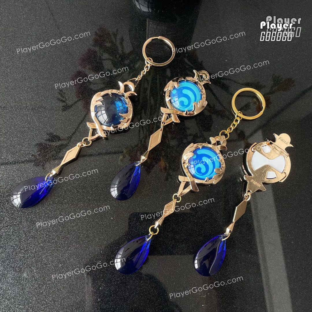 Luminous Genshin Impact Furina Vision Charm / Pin, Focalors Genshin ...