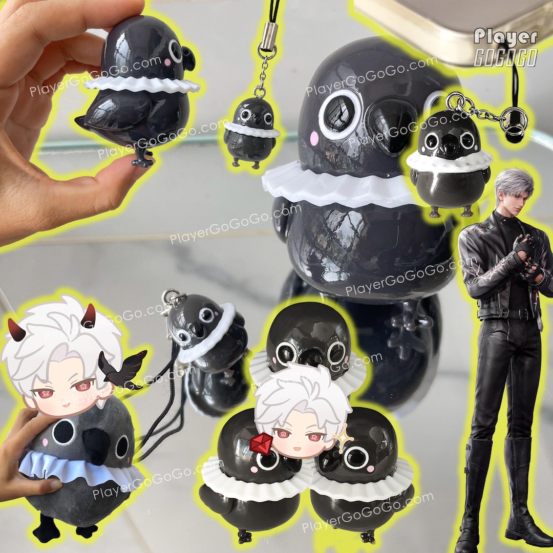 Love and Deepspace Sylus Crow Standee / Phone Charm, Sylus Fanart ...