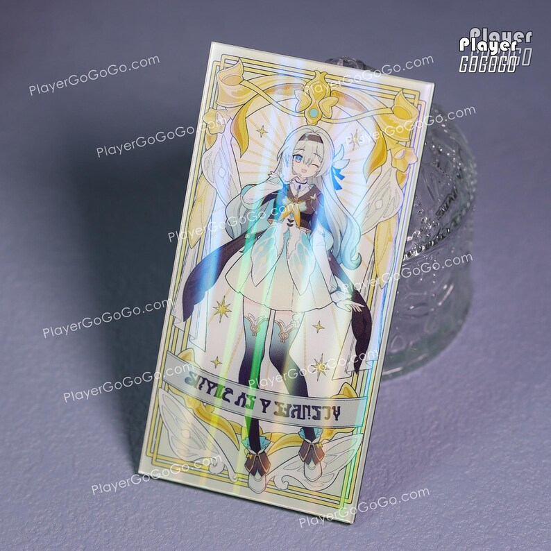 Honkai: Star Rail Robin & Firefly Art Print Set Standee, Holographic ...