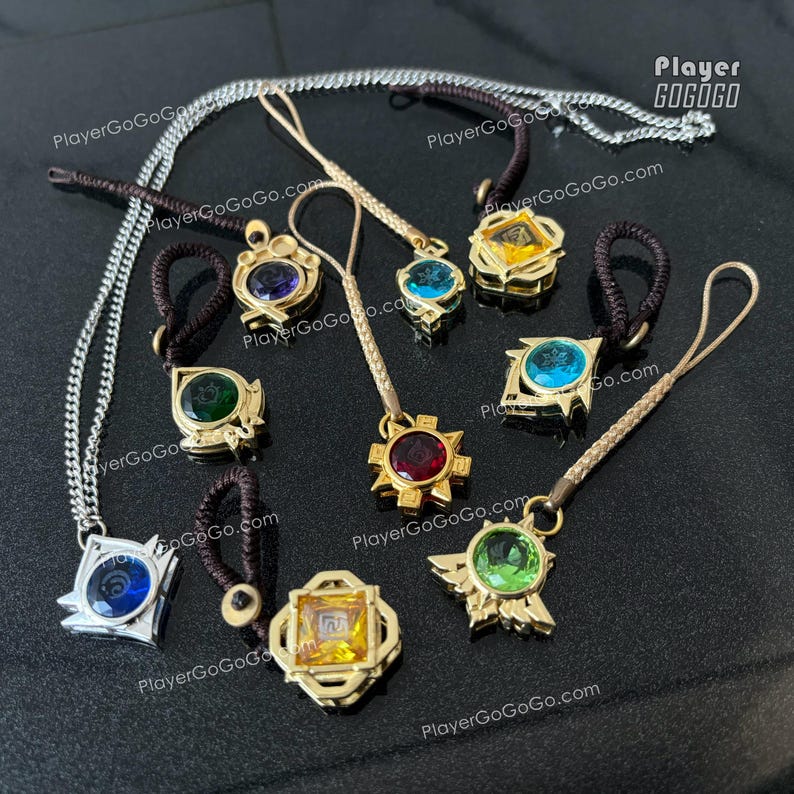 Genshin Impact Vision Phone Charm Natlan, Fontaine, Inazuma, Liyue ...