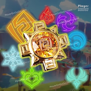 High-quality Genshin Impact Natlan Vision Pendant, Zircon + Copper Made ...