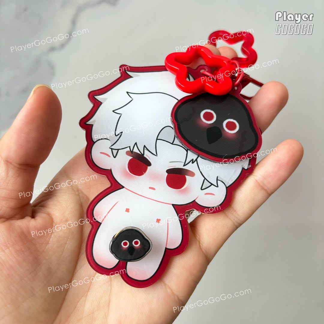 Love and Deepspace Sylus Charm Crow Rotatable, Chibi Sylus Figurine 秦徹 ...