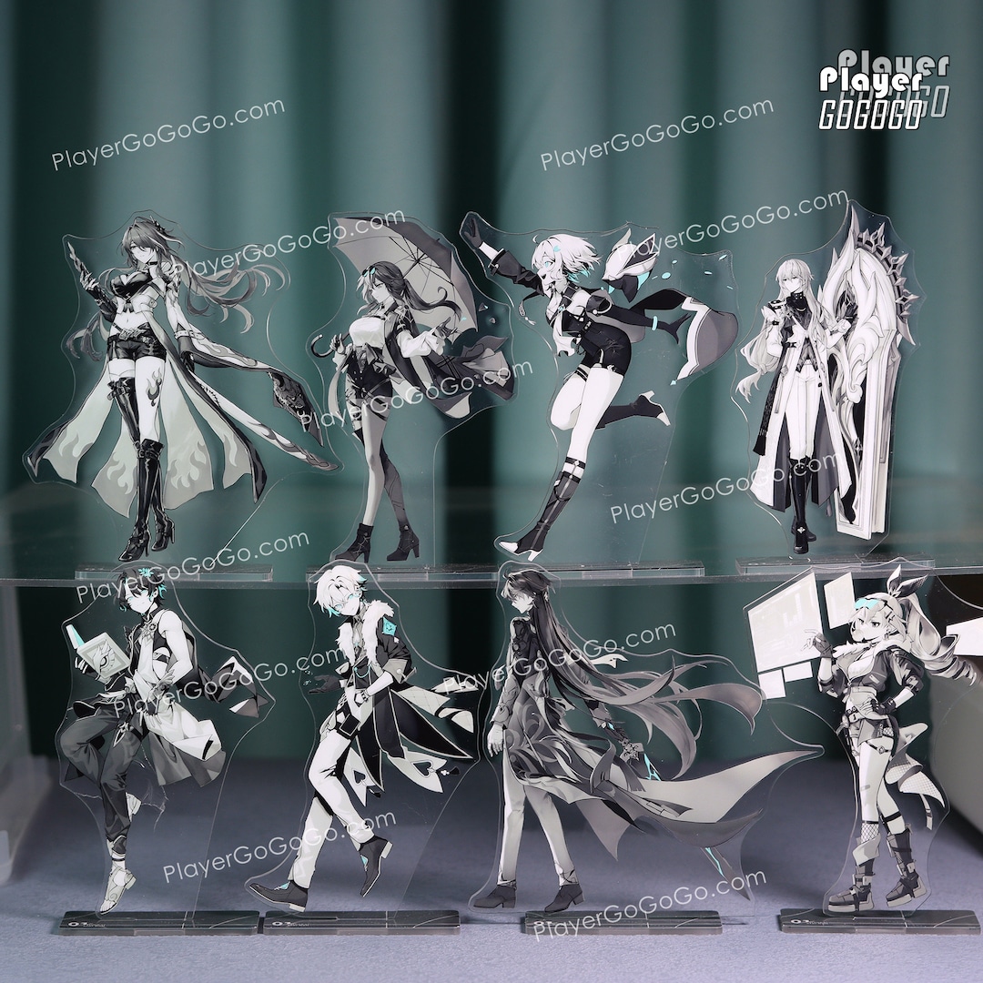 Honkai: Star Rail Acrylic Standee Kafka, Silver Wolf, Aventurine, Blade ...